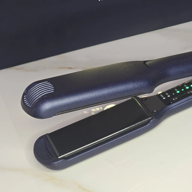 CLOUD NINE WIDE Iron Hair Straighteners Midnight Blue Ceramic Plates ...