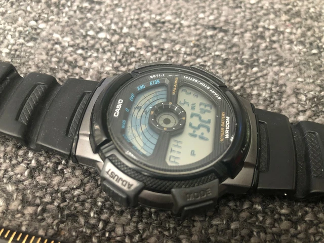CASIO ILLUMINATOR - Black Digital Watch - AE-1100W - WR100m - Read ...