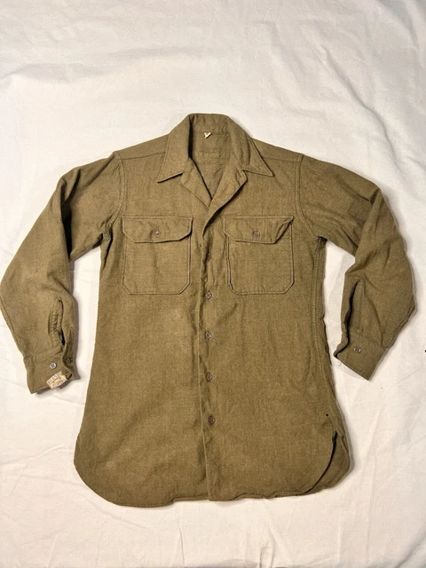 ORIGINAL WWII US Army M37 Wool Combat Uniform Field Shirt-Small £41.27 ...