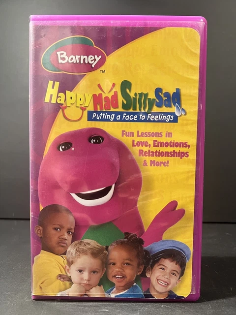 BARNEY HAPPY MAD Silly Sad (VHS, 2003) Clamshell Case $15.00 - PicClick CA