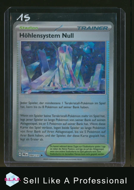 HÖHLENSYSTEM NULL POKEMON 2025 Ger Prismatic Evolution Pokeball 094/131 ...