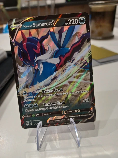 POKÉMON CARD HISUIAN Samurott V SWSH Astral Radiance 101/189 Holo Ultra ...