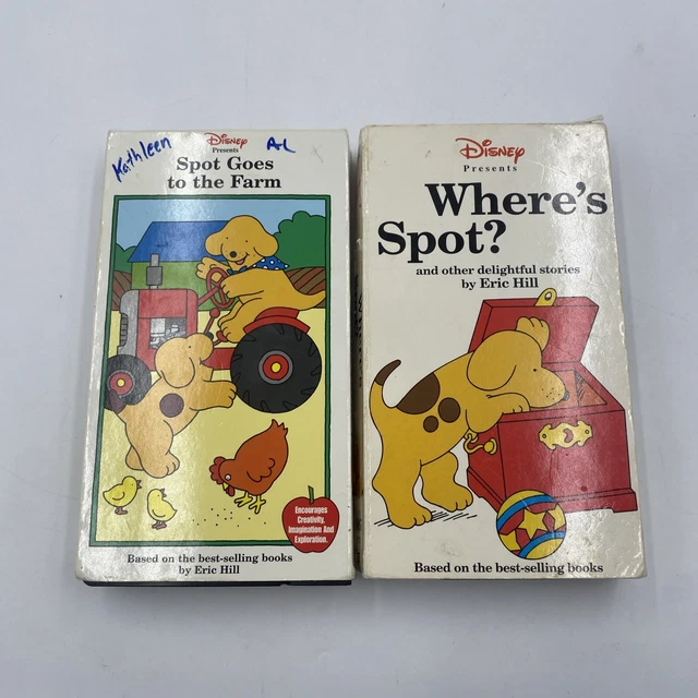 VINTAGE WALT DISNEY: Discover Spot VHS Lot Where’s Spot?, Spot Goes To ...