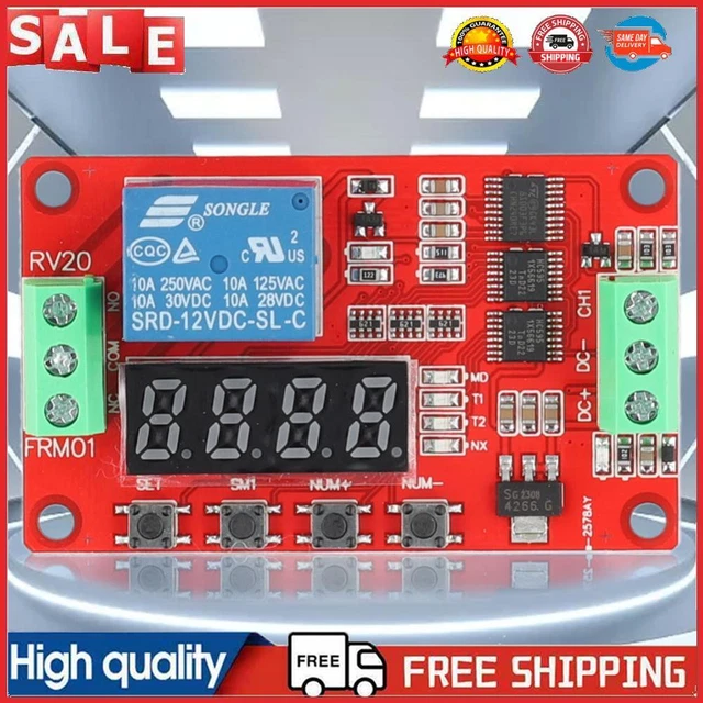 FRM01 RELAY BOARD Multifunction Timer Control Relay Switch DC 5V 12V ...