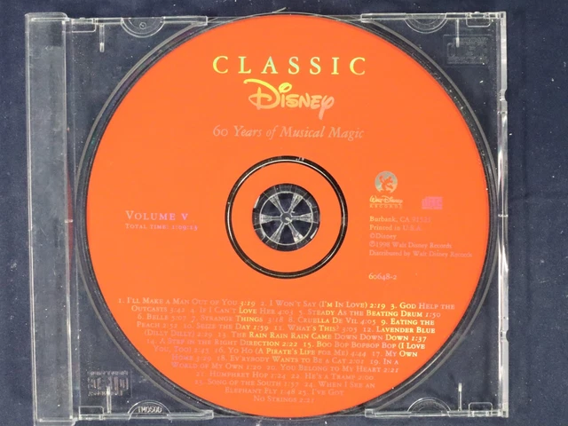 CLASSIC DISNEY: 60 Years of Musical Magic Vol 5 {CD Disc Only No ...
