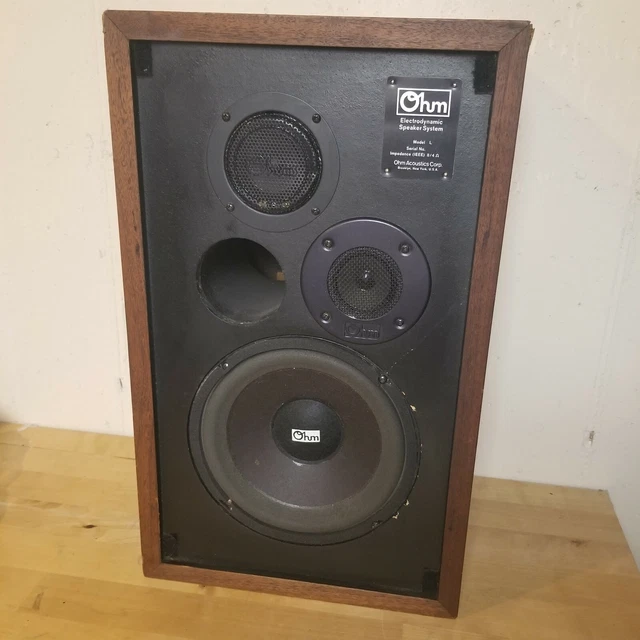VINTAGE OHM MODEL L Electrodynamic Speaker System Impedance 8/4 EUR 175 ...