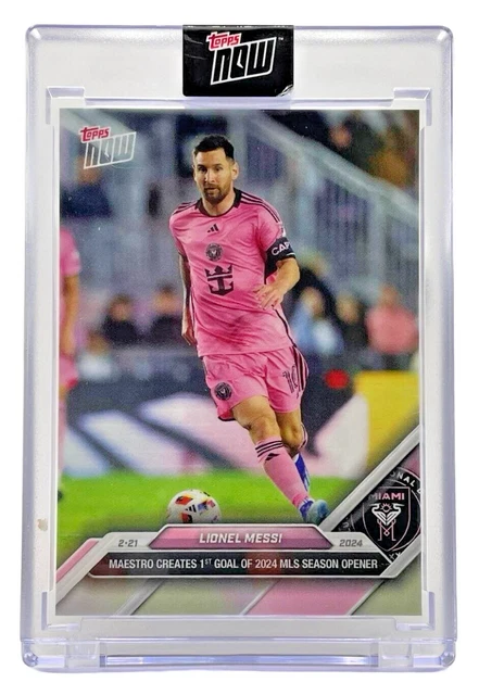 LIONEL MESSI 2024 Topps Now MLS 1° gol della stagione #1 Inter Miami CF ...