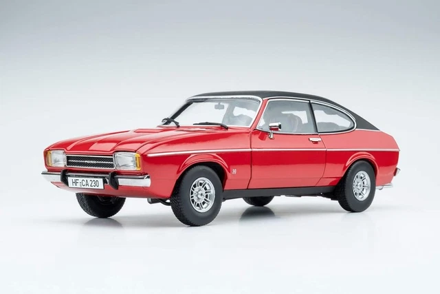 FORD CAPRI 2 Ghia 3.0 1974 rot schwarz Modellauto 1:18 Touring ...