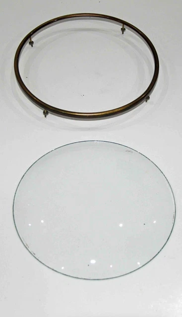 CONVEX MANTEL CLOCK GLASS WITH BRASS BEZEL. From a Smiths Clock £12.99 ...