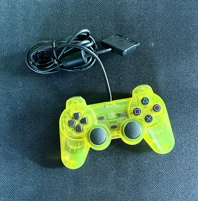MANETTE ANALOGIQUE DUAL Shock 2 Jaune SCPH-10010 Sony Officiel EUR 20 ...