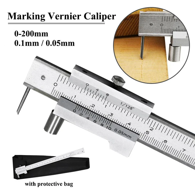 200 MM STAINLESS Steel Parallel Marking Gauge Vernier Caliper Carbide ...