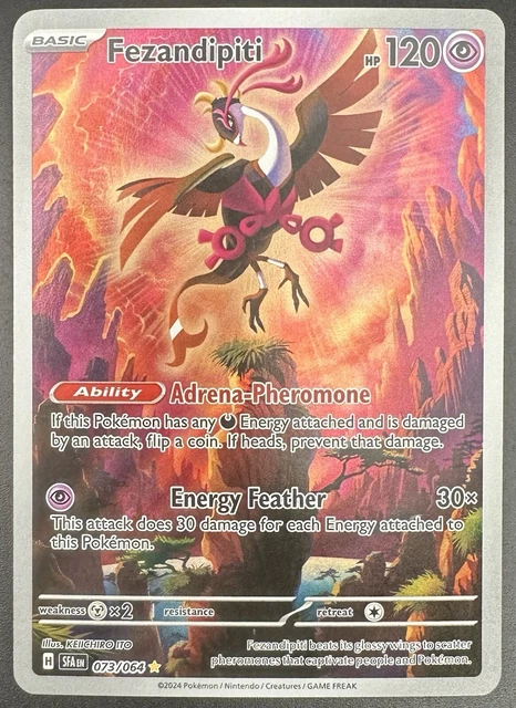 POKEMON TCG FEZANDIPITI 073/064 Shrouded Fable Illustration Rare ...
