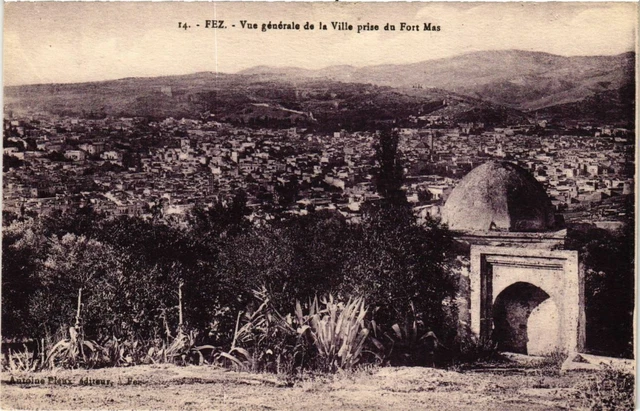 CPA AK MAROC FEZ - Vue générale de la ville prise du Fort Mas (219290) EUR 5,99 - PicClick FR