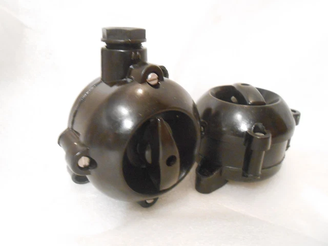 OLD BAKELITE CROSS switch light rotary switch surface-mounted EX socket ...