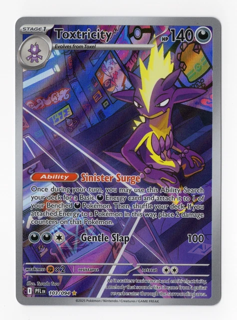 POKÉMON TCG TOXTRICITY 103 Illustration Rare Phantasmal Flames - Near ...