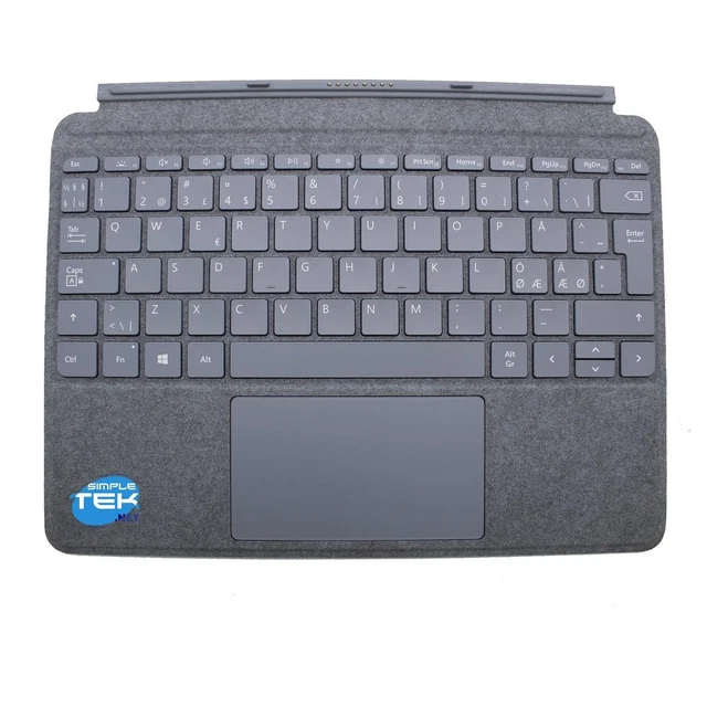 MICROSOFT SURFACE GO 1 2 3 Keyboard Original 1840 Qwerty Layout Nordic ...
