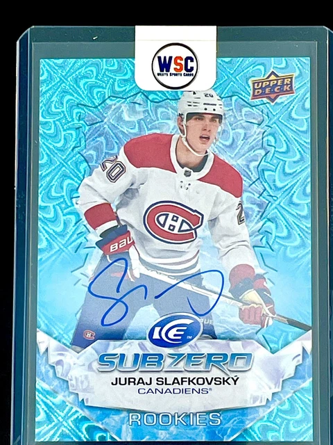 2022-23 UPPER DECK Ice Juraj Slafkovsky Sub Zero RC /199 - On Card Auto - EUR 79,41 - PicClick IT