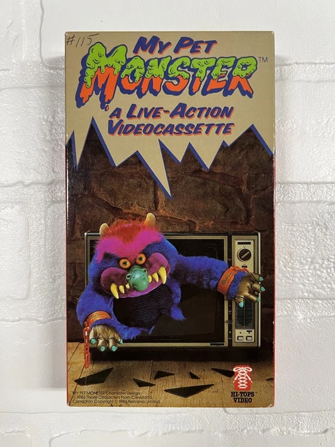 MY PET MONSTER A Live-Action Videocassette VHS Tape 1986 Hi-Tops Video ...