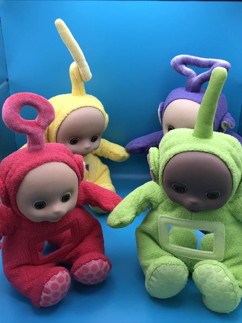 GOLDEN BEAR VINTAGE 1996 Teletubbies Set4 Tinky Winky Dipsy Lala Po ...