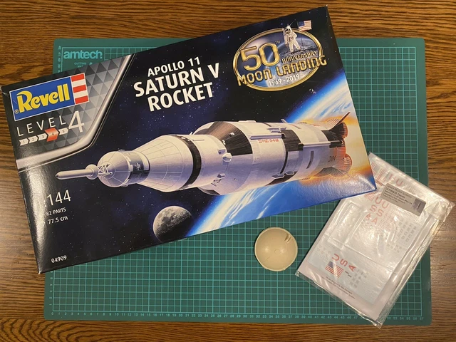 REVELL 04909 APOLLO 11 Saturn V rocket 1/144th scale model kit With ...