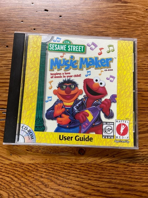 VINTAGE 1999 SESAME Street PC CD-ROM Music Maker Software Education ...