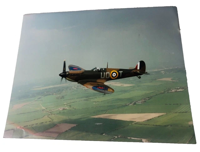 LARGE PHOTO PICTURE Spitfire Aircraft British Aerospace 25x20cm Plane ...