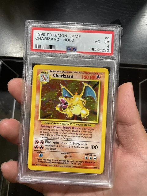 POKÉMON TCG CHARIZARD Base Set 4/102 Holo Unlimited Holo Rare PSA 4 EUR 181,69 - PicClick FR