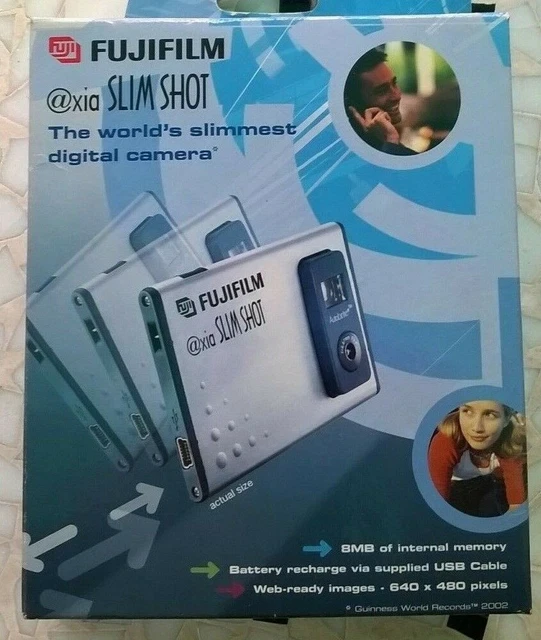 RARE FUJIFILM AXIA SlimShot Digital Camera/Guinness World Record ...