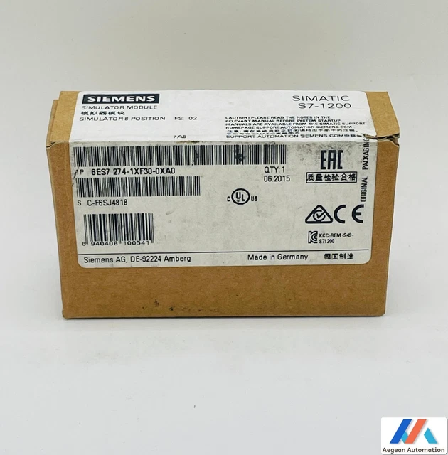 SIEMENS SIMATIC S7-1200 6ES7274-1XF30-0XA0 Simulator Module 274-1XF30 ...