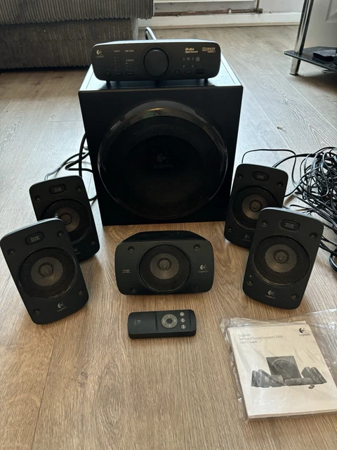 LOGITECH Z906 THX 5.1 Surround Sound Speakers - Black £280.00 - PicClick UK