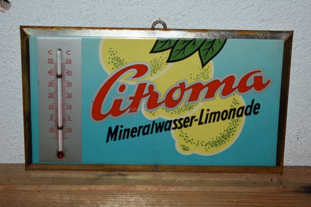 ALTES REKLAMESCHILD/IMOGLAS CITROMA Mineralwasser-Limonade,Krämerladen ...