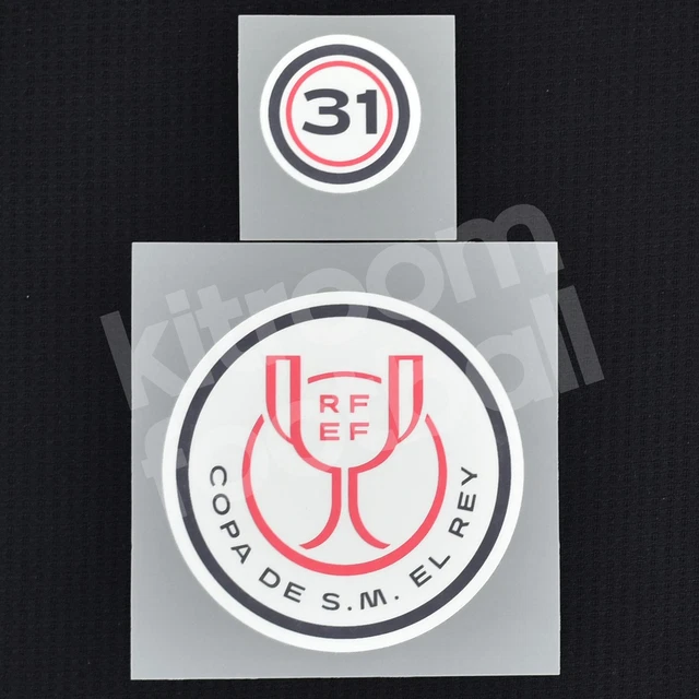 ORIGINAL PLAYER ISSUE 2022-24 Barcelona + 31 Copa del Rey Patch Parche ...