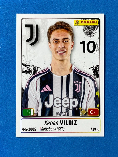 FIGURINE CALCIATORI PANINI 2025-26 2026 n.260 Kenan Yildiz (Juventus ...