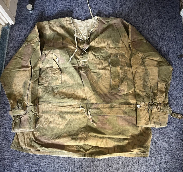 WW2 REPRODUCTION GERMAN Tan And Water Sumpftarn Smock Size XL Used No ...