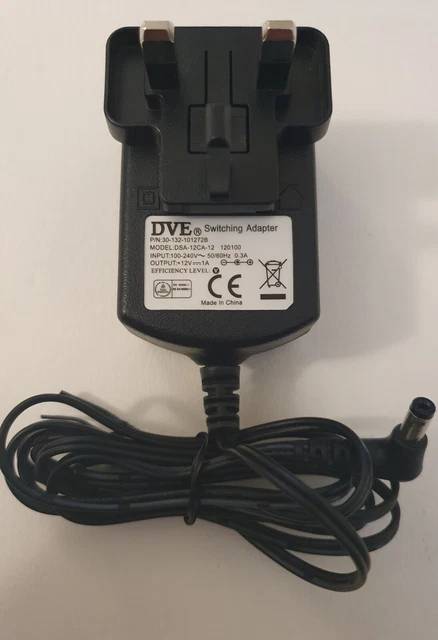 DVE - 12V 1A - Switching Adapter - Model No: DSA-12CA-12 - New! £9.99 - PicClick UK