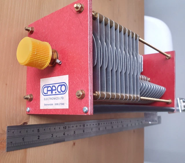 CAP.CO HIGH VOLTAGE VARIABLE CAPACITOR ~7-100pf for Antenna Tuner/mag ...