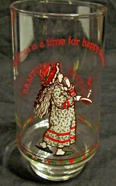 Vintage Limited Edition 1970s Holly Hobbie Christmas Coca Cola Glass £