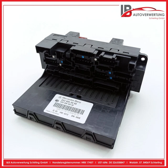 MERCEDES BENZ C-CLASS Combi W203 C220 CDI Fuse Box SAM Module ...