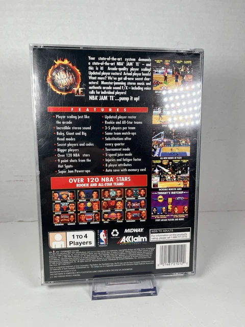 NBA JAM TOURNAMENT Edition Playstation 1 PS1 - CIB Long Box - NICE ...
