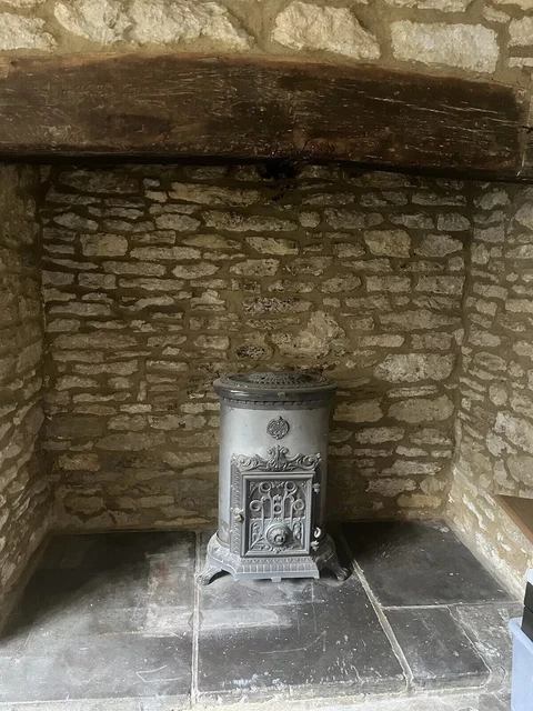 GODIN 3726 7KW French Grey Enamel Multi Fuel Wood Burning Stove ...