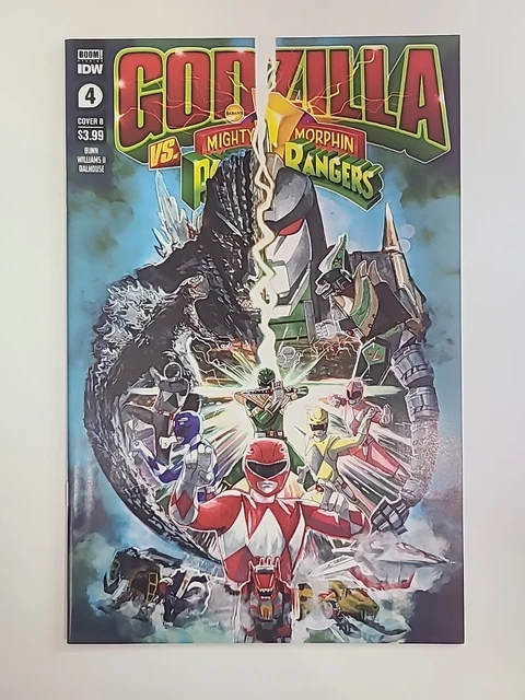 GODZILLA VS. MIGHTY Morphin Power Rangers #4 (2022) Cover B IDW Comics ...