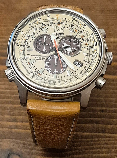++ CITIZEN E670 Eco-Drive Promaster Radio Controlled Pilots Watch ...