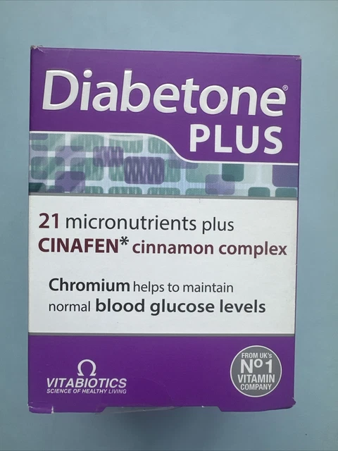 VITABIOTICS DIABETONE PLUS. Cinafen 84 Tablets for Blood Glucose Level ...
