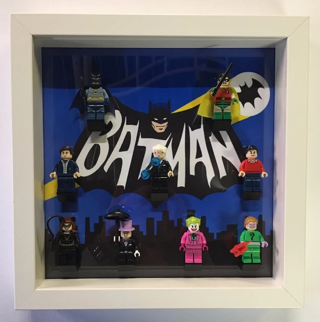DISPLAY FRAME FOR Lego ® Batman Classic 1966 minifigures figures 25cm ...