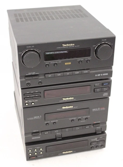 TECHNICS CH7 CD Player, Cassette Deck, Amplifier & Tuner Hi-Fi Combo ...