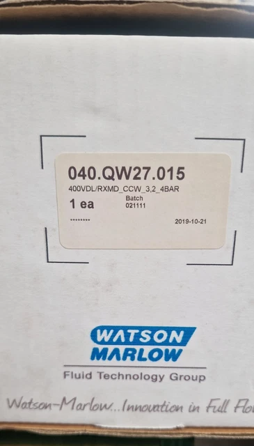 WATSON MARLOW ALITEA Peristaltic Pump 400/RXMD series panel mount pump ...