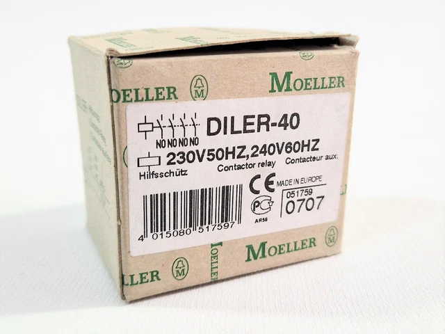 KLÖCKNER MOELLER DILER-40-G Relais de Contrôle 230V50HZ, 240V60HZ ...