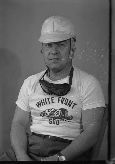 DRIVER JIMMY JACKSON poses for a headshot 1949 Indy Photo $9.00 ...