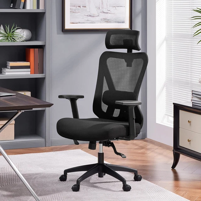 YAHEETECH OFFICE CHAIR Ergonomic Desk Chair High Back Computer Chair ...