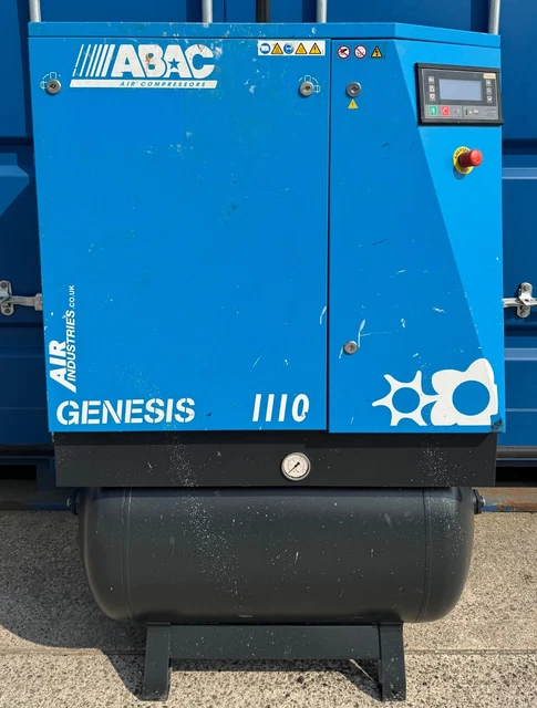 ABAC GENESIS 11 Receiver Mounted Rotary Screw Compressor + Dryer! 11Kw ...